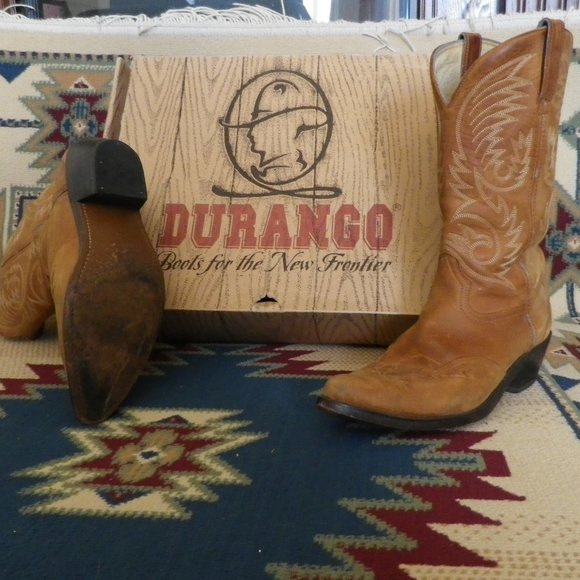 Durango | Shoes | Like New Durango Mens Tan Western Dress Boots 85 ...